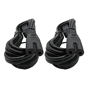 2 Pack Slot Prong Power Cord Charging Cable Wall Plug for Xbox One S 6FT PA-14 2