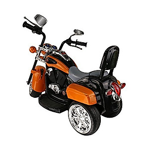 Trike Motorcycle Powered Ride on Motorcycle for Kids, 3 Years Old Above -Orange
