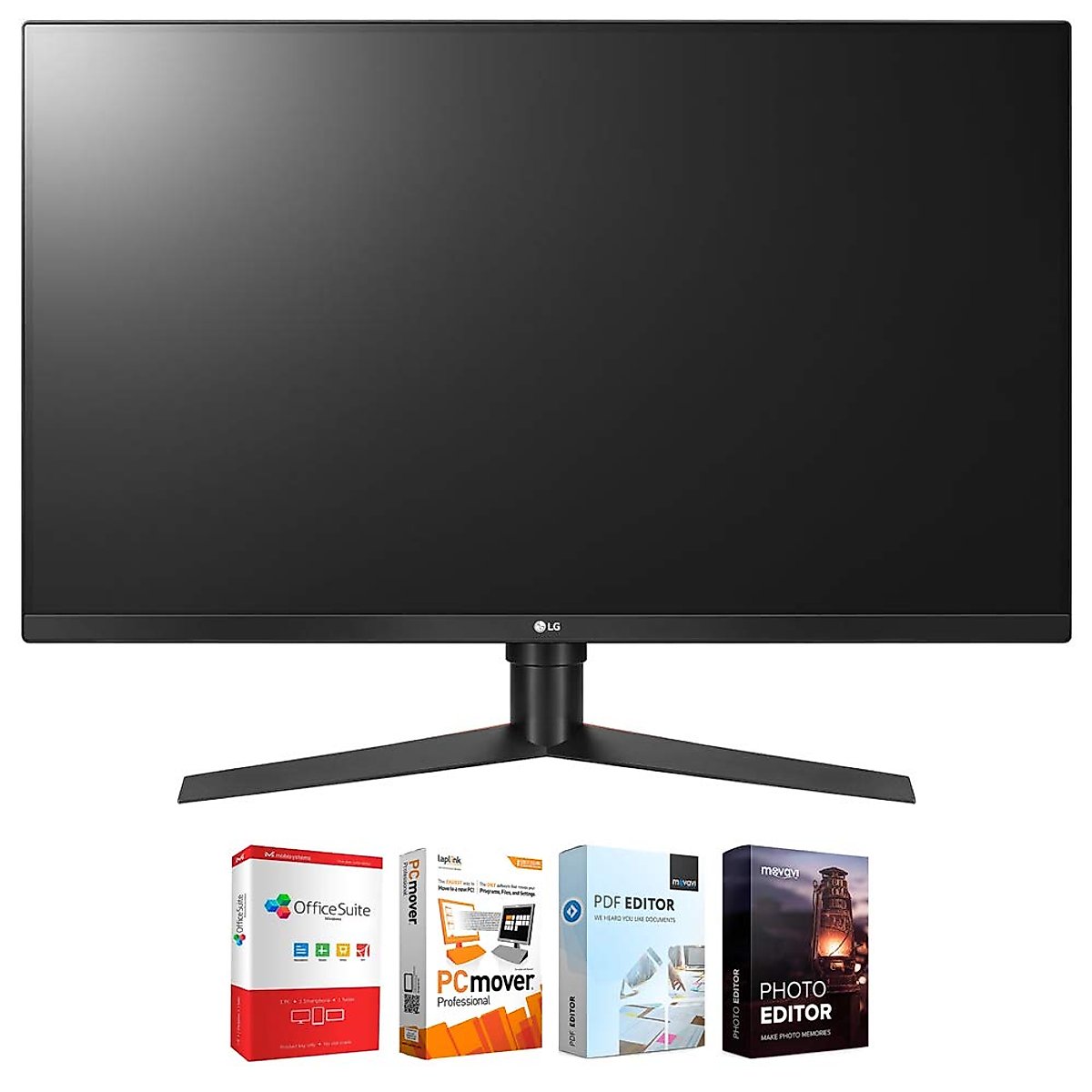 LG 32GK650F-B 32-inch Class QHD Gaming Monitor with FreeSync 31.5-inch Diagonal Bundle with Elite Suite 18 Standard Editing Software Bundle and 1 YR CPS Enhanced Protection Pack