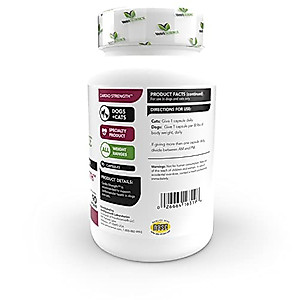 VETRISCIENCE - Cardio Strength, Cardiovascular and Circulatory Support Supplement for Dogs and Cats, 90 Capsules