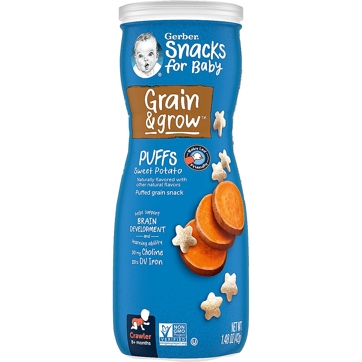 Gerber Graduates Puffs Sweet Potato 1.48 Ounce (Pack of 1)