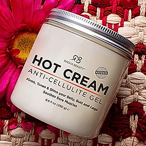 Radha Beauty Hot Cream - 100% Natural Thermogenic Cream, Increase Sweat and Shed Excess Water During Exercise. for Men and Women - Deep Tissue Massage Muscle Relaxer