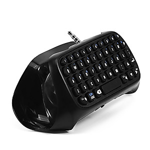 Ciglow Bluetooth Keyboard for PS4,Mini Gaming Keyboard Chatpad for PS4 Controller Easy to Operate