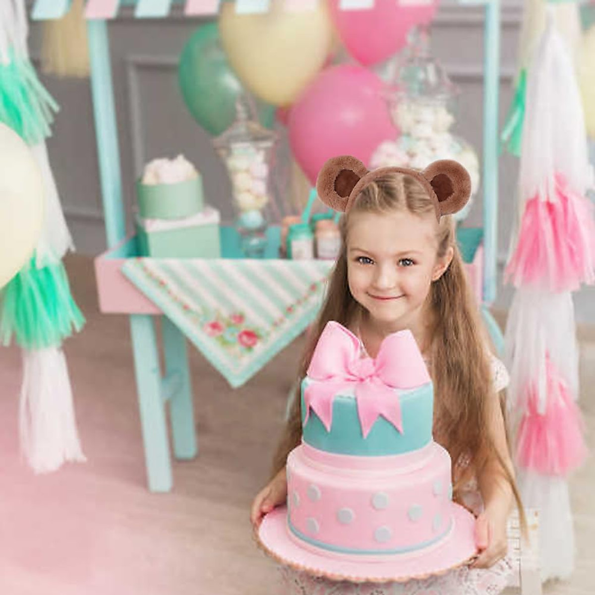 MOFEINI Bear Ears Headband Costume Accessory