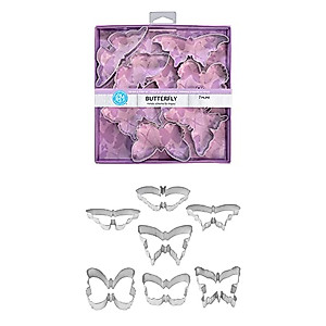 R&M International Butterfly Cookie Cutters, Assorted Sizes, 7-Piece Set