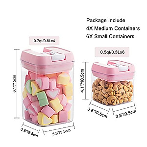 BBG Airtight Food Storage Container with Easy Lock Lids, Pink Plastic Egg Holder, Egg Storage Container for Refrigerator