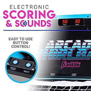 Franklin Sports Whirl-Ball Arcade Game - 4 Arcade Balls and Over 5ft Ramp - Game Room Ready - Kid and Family Fun All Game Night!