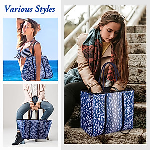 DSYD Neoprene Tote Bag Waterproof，Beach Bags Waterproof Sandproof with Zippers，Rubber Beach Bag acve Wallet，15 x 12 x 9 inch, #6 (198911)