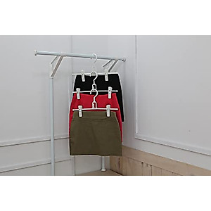 PURUS LIVING Relay Skirt Hanger (3P) Light-Weight Utilizing Organized Closet Space Saving Neat Arrangement Easy Storage Eco-Friendly Materials Non-Slip Design Clothes Pants Jacket Storage Organizer