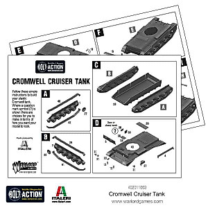 Wargames Delivered Bolt Action Miniatures - Warlord Games Cromwell Cruiser Tank British Army Model Tank 28mm Miniatures - Wargaming, WW2 Model Kits, and Tank Model Kit Model Tanks Kits to Build