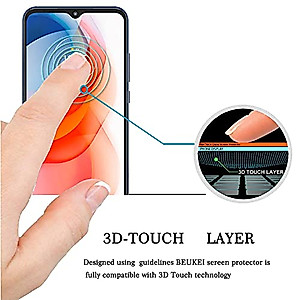 beukei (3 Pack) Compatible for Motorola Moto G Play (2021) Screen Protector Tempered Glass, Touch Sensitive,Case Friendly, 9H Hardness