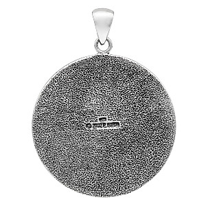 Dryad Design Wheel of the Year Pendant - Pagan Jewelry Wiccan Gift for Men or Women - 1.75" Sterling Silver