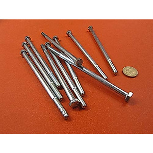 8.8 Zinc Steel Bolts PT M8 x 1.25 mm x 160 mm Long 10 pcs