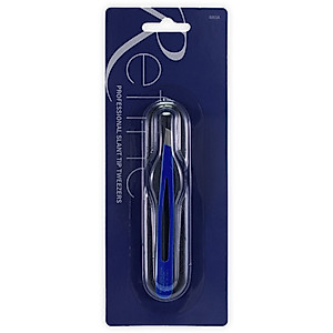 REFINE - Italy - Professional Precision Slant Tip Tweezers, Stainless Steel, 3.75", 1 Count