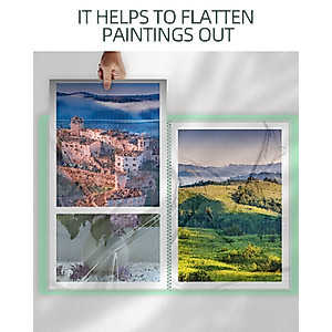 A3 Diamond Painting Storage Book for Diamond Painting Kits, 30 Pages Diamond Art Storage Presentation Book for 60 Diamond Painting Pics, Diamond Painting Portfolio Folder for Artwork, 16.5x12.1in