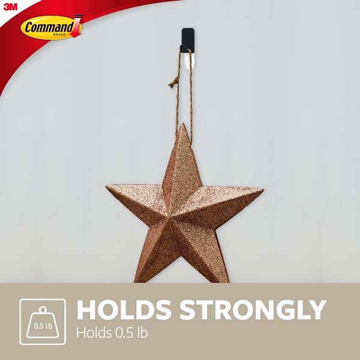 Command 3M [Removable]: Small Matte Black Hooks [4 Hooks/Pack] (Matte Black)