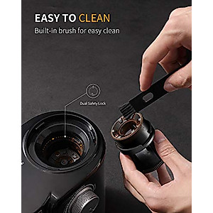 SHARDOR Electric Burr Coffee Grinder 2.0, Adjustable Burr Mill with 16 Precise Grind Setting for 2-14 Cup, Black