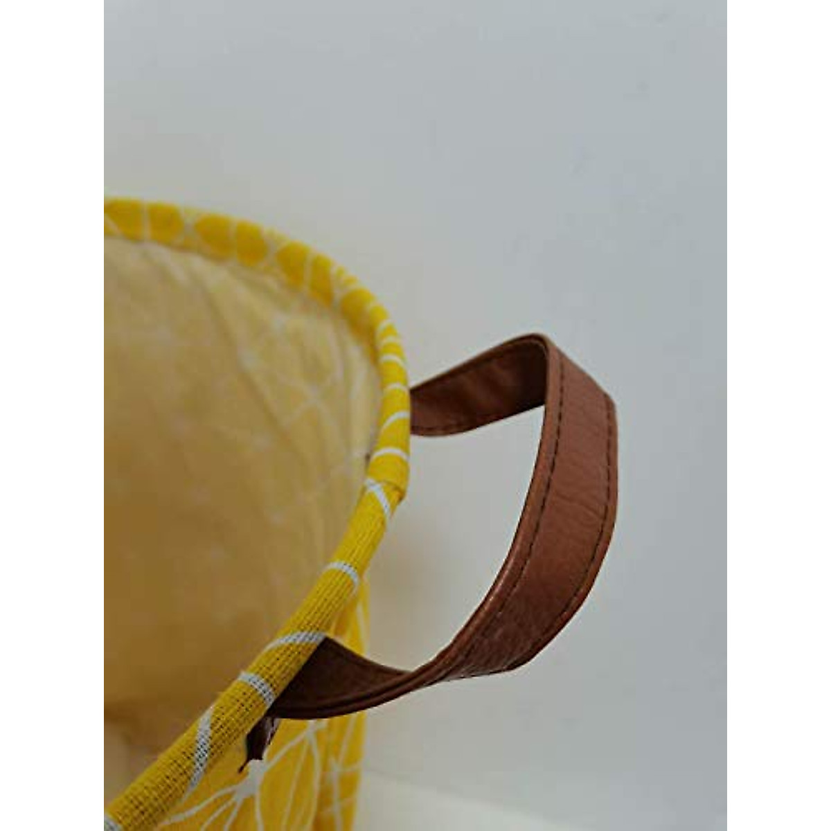 Storage Baskets Waterproof Foldable Organizer Large Storage Bins for Dirty Clothes Home and Office Toy Organizer Laundry Hamper(Yellow triangle)