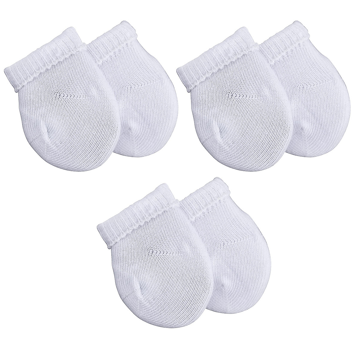 Unconditional Mom 3 Pairs of Newborn Socks - Adjustable Infant Socks with Velcro - Baby Socks 0-3 Months - White Cotton Organic Preemie Socks for Baby Boy and Girl
