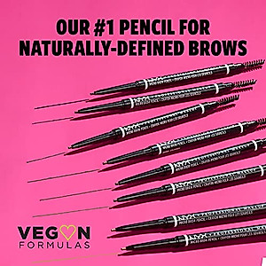 NYX PROFESSIONAL MAKEUP Micro Brow Pencil, Eyebrow Pencil - Ash Brown
