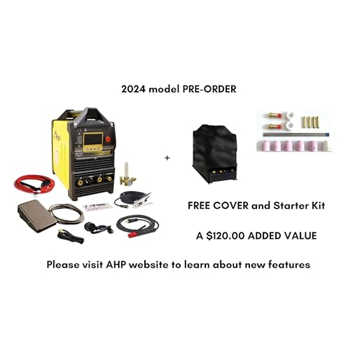 AHP AlphaTIG 203Xi 200 Amp IGBT AC DC Tig/Stick Welder with PULSE 110/220v 3 YEARS WARRANTY