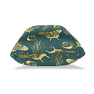 IIASOL Gold Butterflies Moon and Stars Throw Pillow Cover Set of 2-20 x 20 inch Pillowcases Square Accent Decorative Cushion Case for Living Room Bedroom Couch Sofa Chair Bed