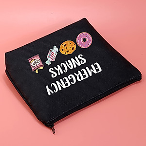 JXGZSO Emergency Snacks Food Storage Bag Foodie Reusable Zipper Pouch Food Safe Bag Snack Lover Gift