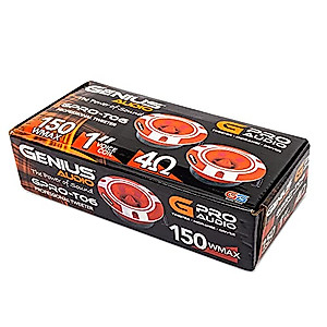 Genius Audio GPRO-T06 1", 35 Watts RMS - 150 Watts Max, Pro Audio Super Tweeter Speaker, Aluminum Diaphragm Car Audio Speaker, Ferrite Y25 Magnet, 4 Ohms (2 Speakers)