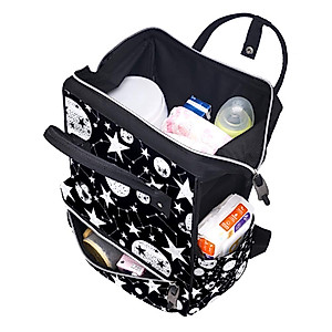 Planets and Stars Space Astronomy Theme Diaper Tote Bags Mummy Backpack Nappy Bag Nursing Bag for Baby Care