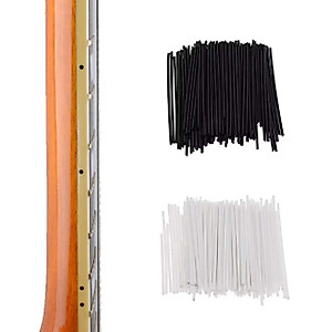 40Pcs Guitar Fingerboard Side Marker Guitar Fretboard Fingerboard Side Dot for Guitar Bass White + Black