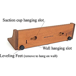 AquaTeak The Original Moa Straight Teak Shower Shelf