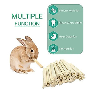 XLpeixin 300g Snacks Sweet Bamboo Chew Toy for Rabbits Chew Sticks for Hamster Chinchilla Guinea Pig,Molar Treats Snack for Small Animals…