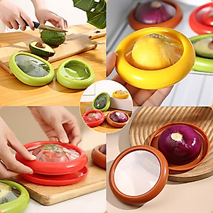 WREAGD Reusable Fruit Vegetable Storage Box Container with Lids for Fridge (Set of 4)