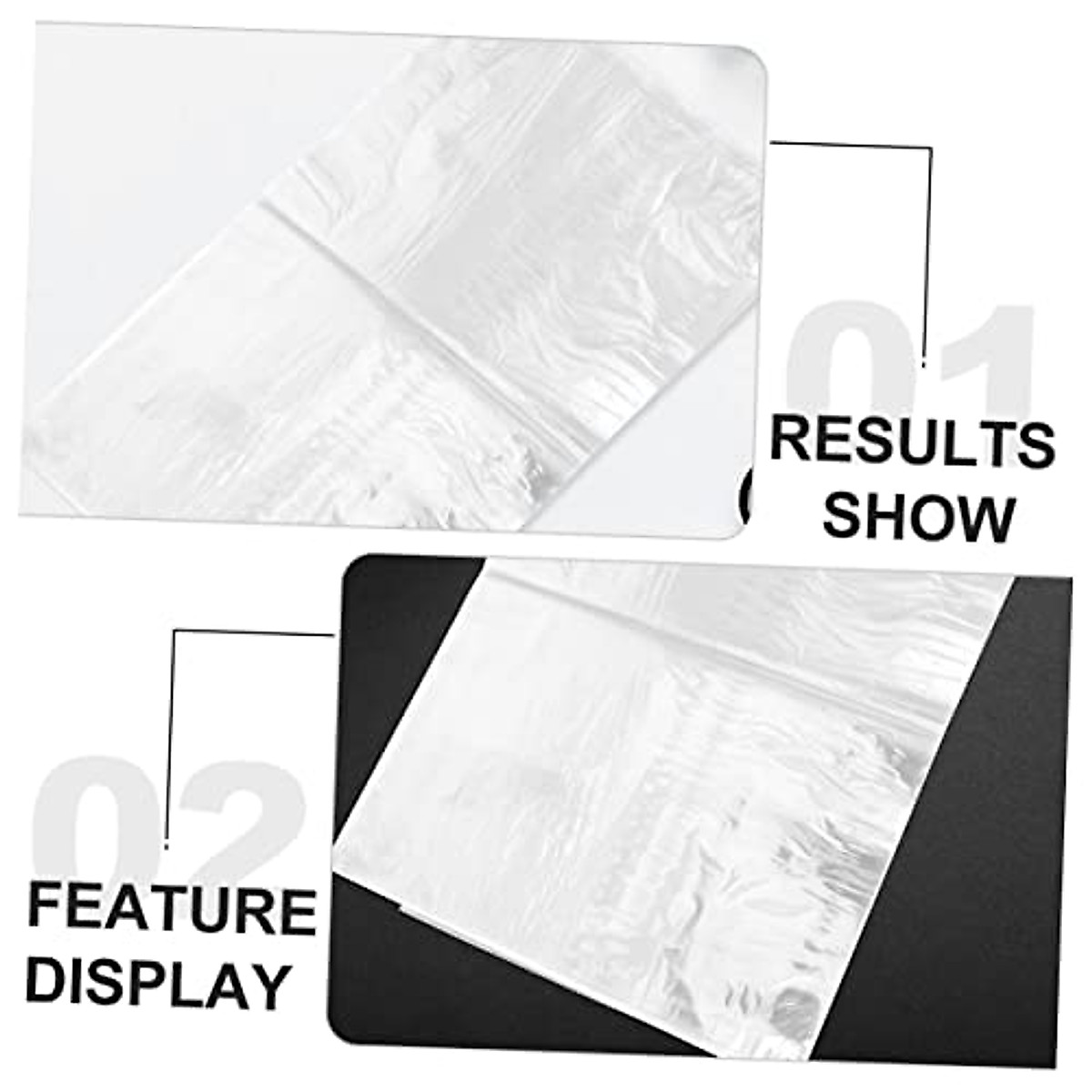 ULTECHNOVO 100 Pcs Heat Shrink Plastic Bag PVC Shrink Flat Bags Heat Sealing Shrink Bags Small Gifts Shrink Wrap Bags Plastic Sealable Bags Clear Packing Bags Packing Shrinking Bags Shoe Bag