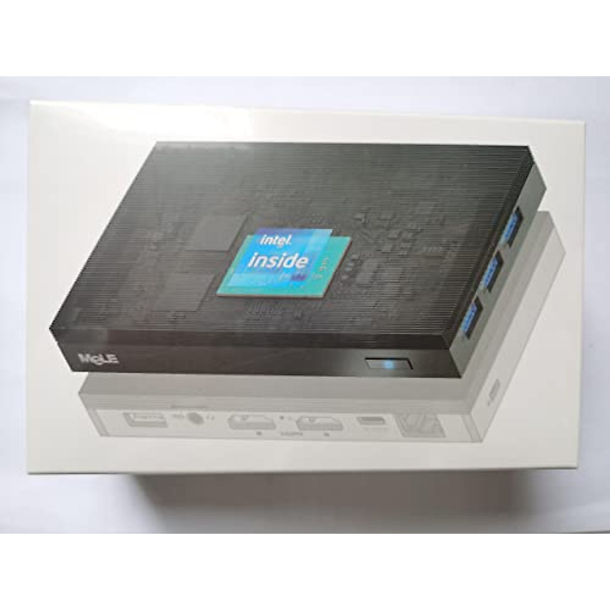 MeLE Quieter3Q Fanless Mini PC Celeron N5105 8GB 128GB, Windows 11 pro Portable Small Desktop HDMI Gigabit Ethernet, Industrial IoT Micro PC Unlock Bios Auto Power on, SSD PXE VESA Mount