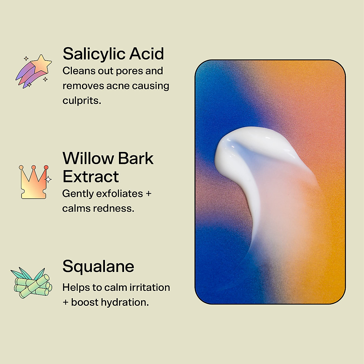 Bubble Skincare Super Clear 2% Salicylic Acid Skin Care Serum - Skin-Soothing Salicylic Acid Serum Enriched with Willow Bark Extract, Colloidal Oatmeal & Antioxidant-Rich Neem Seed Oil (30ml)