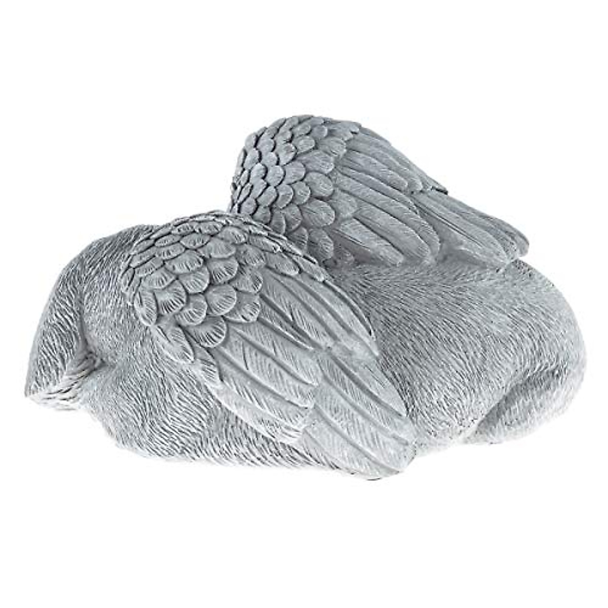 Pure Garden Sculpture Pet Memorial Statue, Sleeping Angel Dog