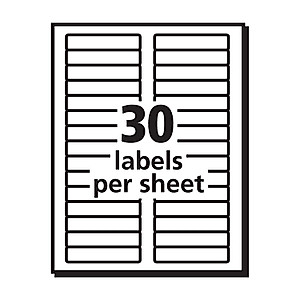 AVERY AVE5366 - Permanent Self-Adhesive Laser/Inkjet File Folder Labels
