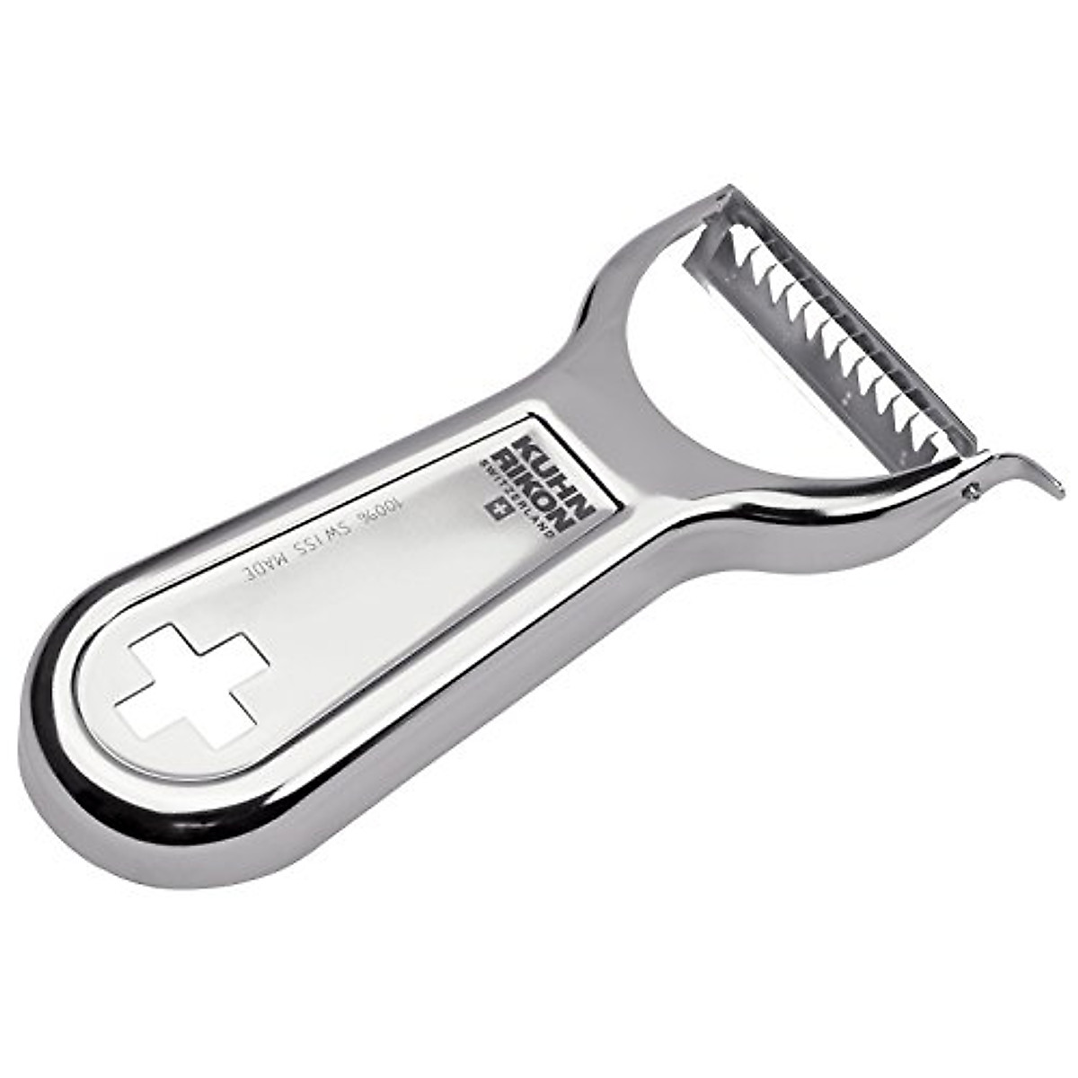 Kuhn Rikon "Swiss Metallic" Julienne Cross Peeler, Silver