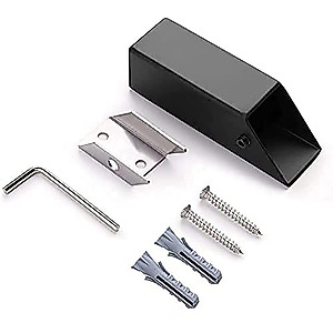 YJ YANJUN Black Towel Hooks for Bathroom 4 Pack Wall Mounted Stainless Steel Robe Coat Hook for Bath Kitchen Backpack Hooks Matte Black