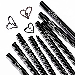 wet n wild Breakup Proof Retractable Gel Waterproof Eyeliner | Blackest Black | Quick Drying | Smudge Resistant | Long Lasting 16 Hour Wear | Ultra Fine
