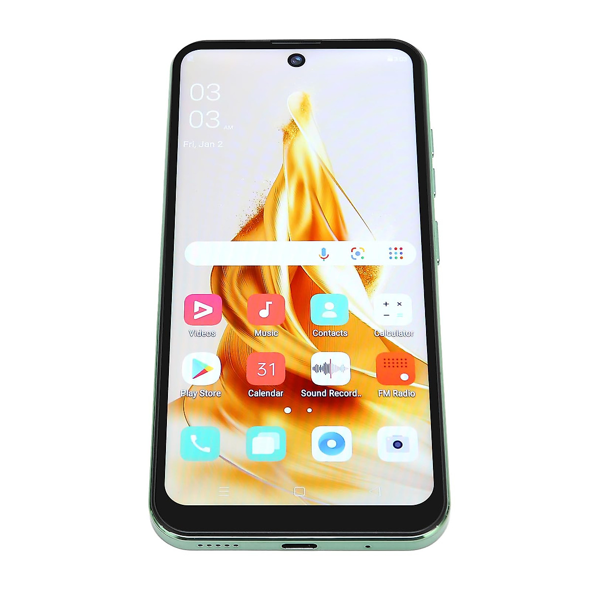 SHYEKYO Face Unlock Phone, 100-240V 6GB RAM 128GB ROM 24MP Rear 8MP Front Camera HD Mobile Phone for Home (#1)