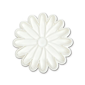 Bakelicious Daisy Plunger Cutter, White , 2.25 x 3.5 x 3.5 inches