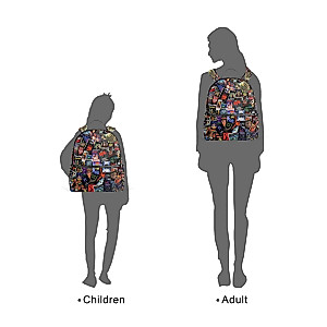 Horror Movie bags for Men,Cute Casual Backpack Travel Bags Women Daypack Travel Bag