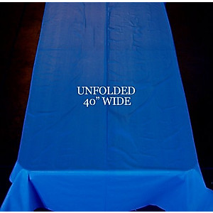 Craft And Party, White Plastic Table Cover Roll - 40in X 100 feet Heavy Duty Plastic banquet Table Cover Roll. (White)