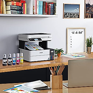 Epson EcoTank Pro ET-5180 Wireless Color All-in-One Supertank Printer with Scanner, Copier, Fax Plus Auto Document Feeder and PCL/Postscript, White