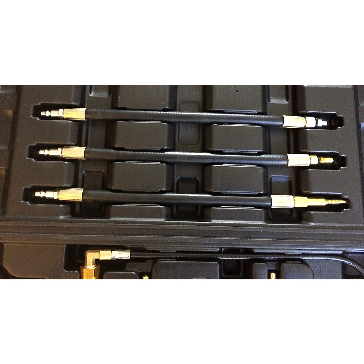 PMD Products Diesel Engine Compression Pressure Tester is Compatible with Repair and Replace on GM Duramax Ford Powerstroke Cummins International NAVISTAR Detroit CAT Perkins Engines 1000PSI