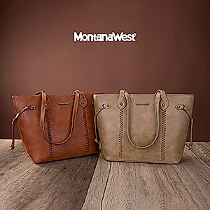 Montana West Large Tote Bags for Women Concealed Carry Purses Top-Handle Shoulder Bags,MWC-G097TN