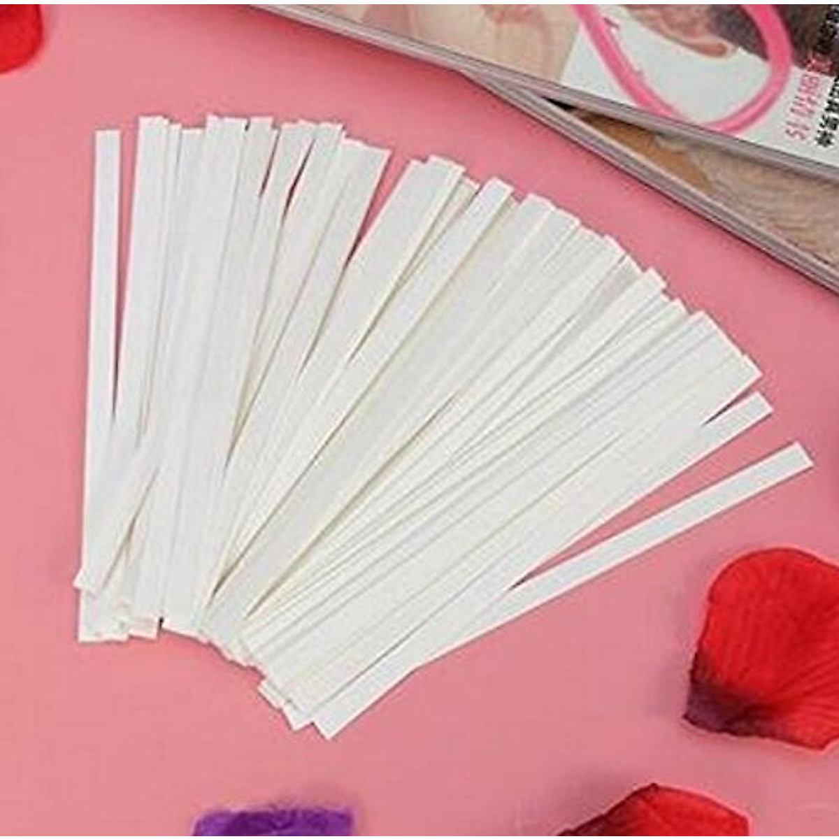 1Pack 100PCS White 6"x 0.28" /15cm x 0.7cm Disposable Smell Paper Try Incense Paper Perfume Test Strips For Essential Oil Fragrance Smelling