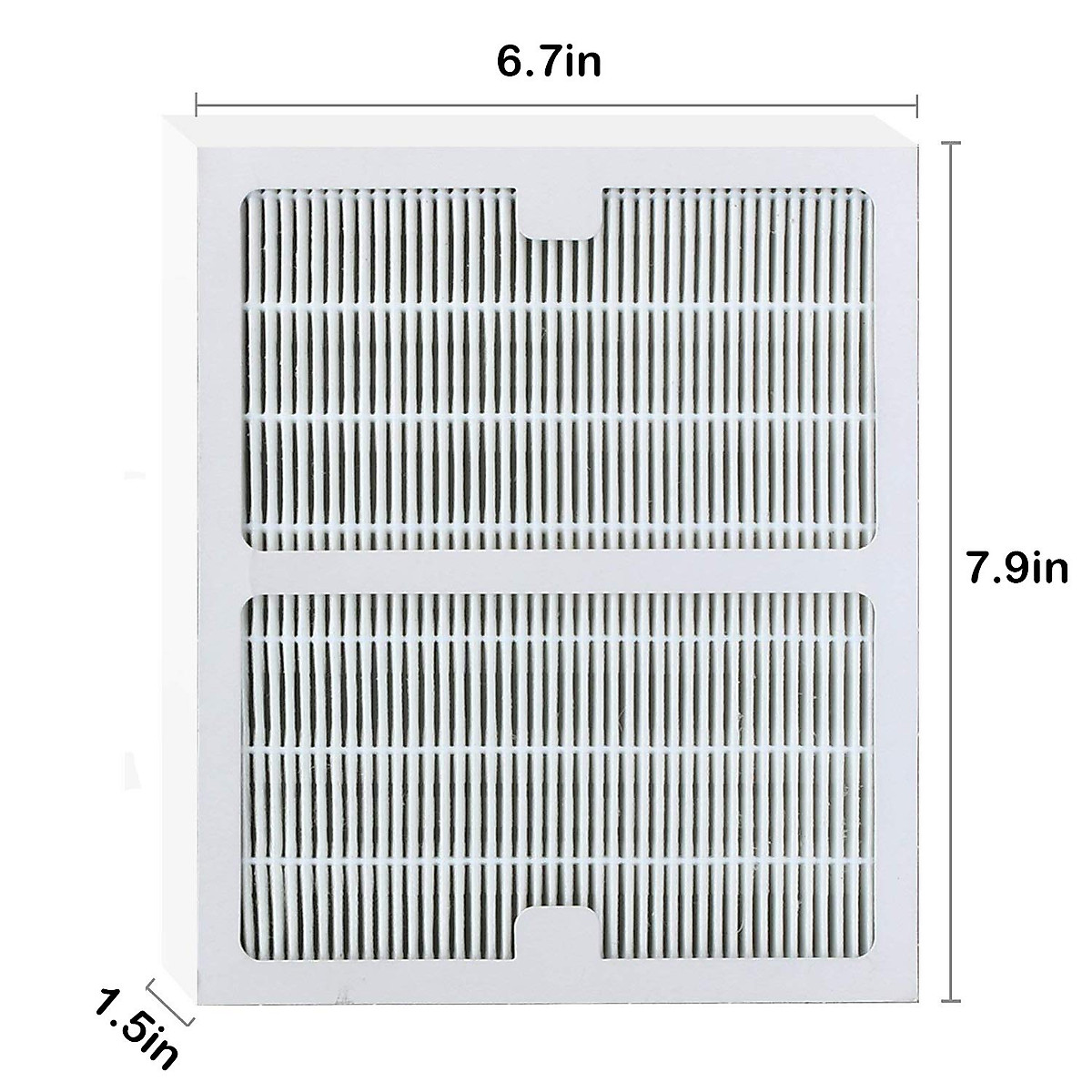 HEPA Filters B Compatible with Idylis AC-2125, AC-2126, IAP-10-125, IAPC-40-140, IAP-10-150, IAP-10-050 Air Purifiers, Model #IAF-H-100B, 2 HEPA Filters & 4 Carbon Pre-filters
